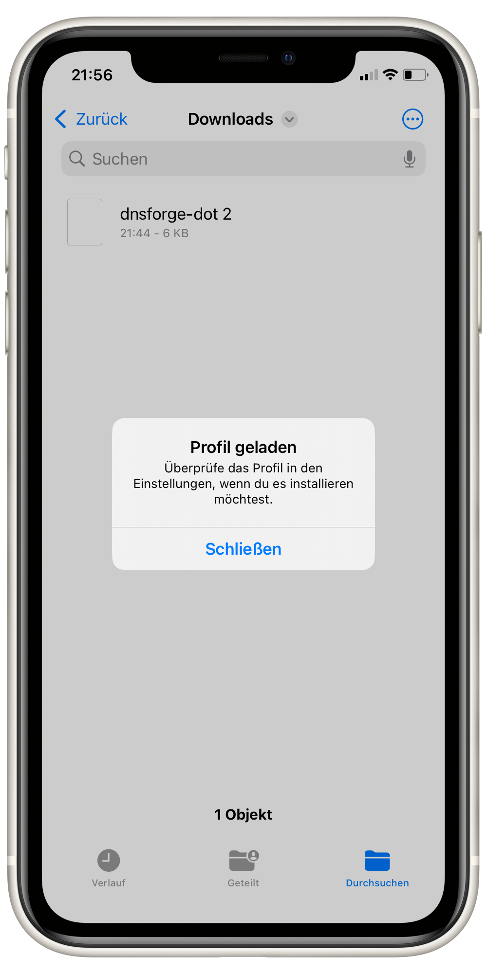 Profilinstallation unter iOS 18 – vowe dot net